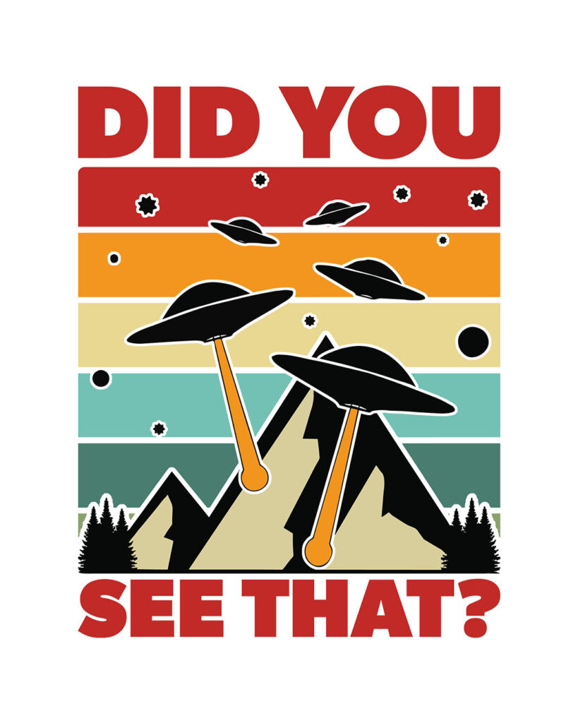 Did You See That UFO Sticker - The ParaRational Store
